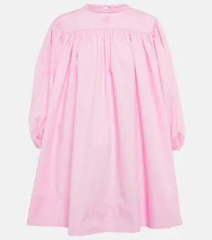 PATOU Cotton Poplin Mini Dress - Pink