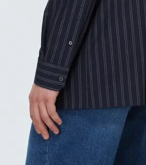 Loewe Striped Cotton Poplin Shirt