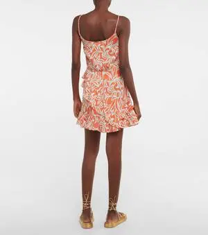 Heidi Klein Printed Ruffled Minidress