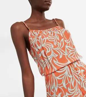 Heidi Klein Printed Ruffled Minidress