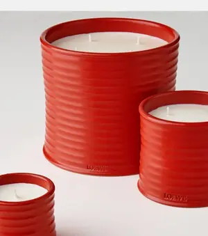 Loewe Tomato Leaves Medium Candle - Red