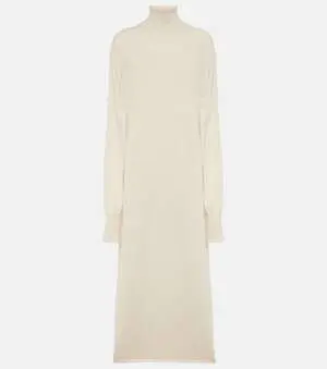 JIL SANDER Knitted Cashmere Midi Dress