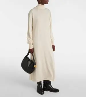JIL SANDER Knitted Cashmere Midi Dress