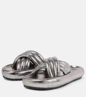 Isabel Marant Étoile Niloo Snake-effect Leather Sandals