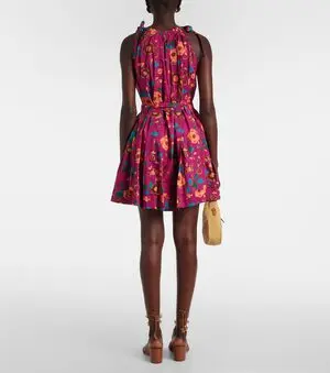 Ulla Johnson Brienne Floral Cotton Mini Dress
