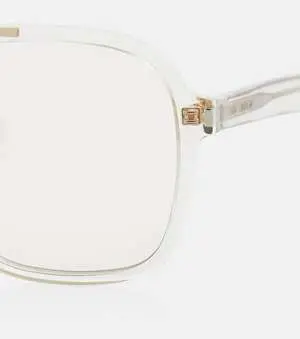 Saint Laurent Aviator Acetate Sunglasses - Transparent