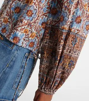 Ulla Johnson Silva Printed Cotton-blend Blouse