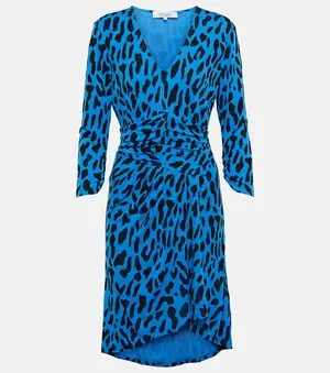 Diane Von Furstenberg Leopard-print Mini Dress - Multicoloured