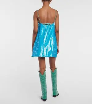 GANNI Sequined Mini Dress