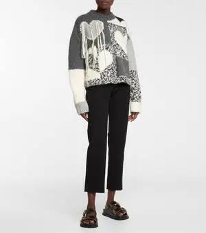 JOSEPH Intarsia Wool-blend Sweater