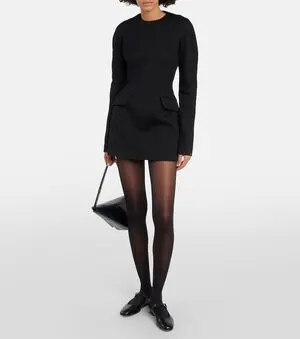 Le Monde Beryl Leather Ballet Flats - Black