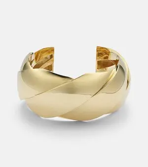 Ileana Makri 18kt Yellow Twisted Cuff Bracelet - Gold