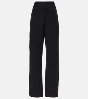 Alaïa High-rise Wool-blend Straight Leg Trousers