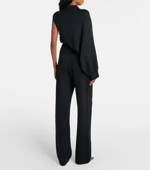 Alaïa High-rise Wool-blend Straight Leg Trousers