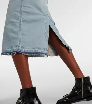 GANNI Denim Midi Shirt Dress