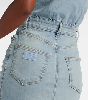 GANNI Denim Midi Shirt Dress