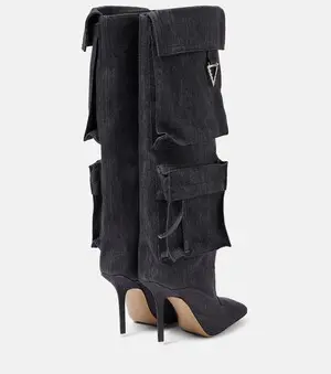 Attico Sienna Denim Knee-high Boots