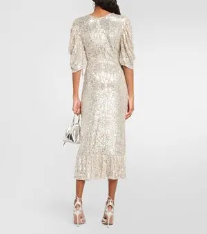 ROBERTA EINER Sequined Midi Dress