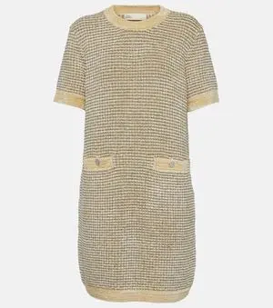 Tory Burch Striped Knit Mini Dress