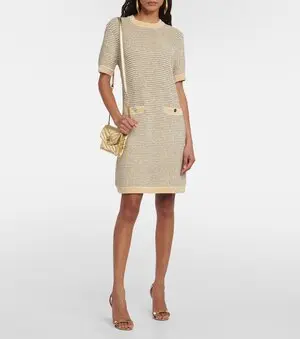 Tory Burch Striped Knit Mini Dress