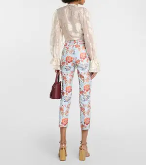 Etro Floral Jacquard Trousers