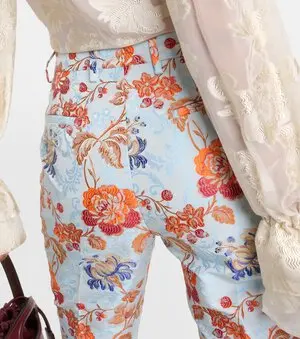 Etro Floral Jacquard Trousers