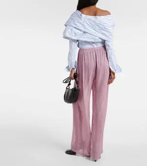 Dries Van Noten Printed Wide-leg Trousers