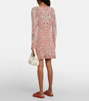 Altuzarra Leone Jacquard Mini Dress In Henna Jacquard