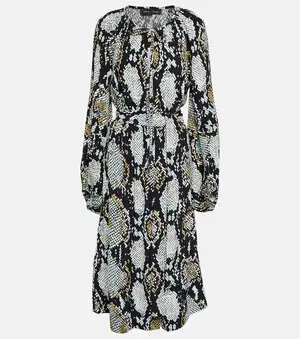 Proenza Schouler Printed Jersey Midi Dress - Multicoloured