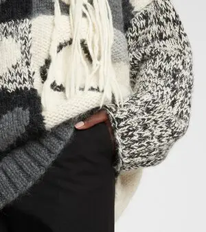 JOSEPH Intarsia Wool-blend Sweater