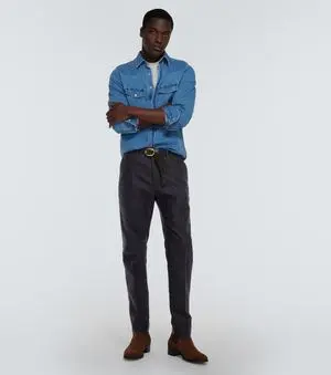 TOM FORD Straight Cotton Trousers