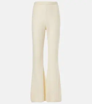 THE ROW Gregori Cashmere Flared Trousers