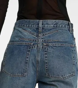 Alaïa Lover Low-rise Straight Jeans