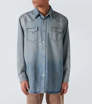 Acne Studios Distressed Denim Shirt