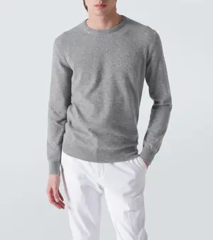 Zegna Cashmere Crew Neck Sweater - Grey