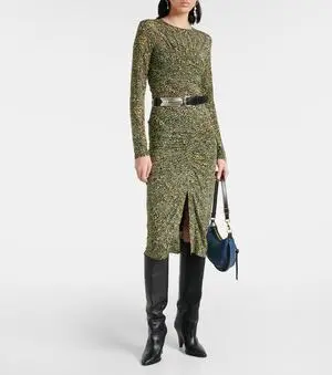 Isabel Marant Étoile Draped Jersey Midi Skirt