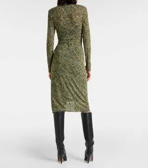 Isabel Marant Étoile Draped Jersey Midi Skirt