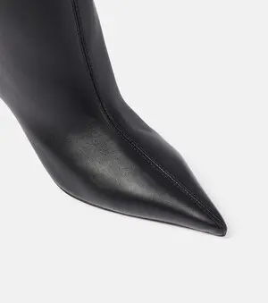 Amina Muaddi Fiona 60 Over-the-knee Leather Boots