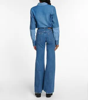 Gabriela Hearst Foster Patchwork Flared Jeans
