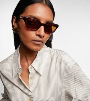 Khaite Cat-eye Sunglasses - Brown