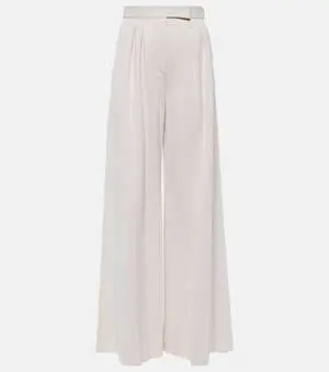 Max Mara Zinnia Jersey Wide-leg Trousers - Beige
