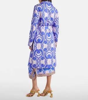 Dries Van Noten Quilted Wrap Coat