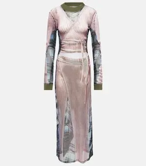 Y/project X Jean Paul Gaultier "trompe L'oeil" Maxi Dress - Multicoloured