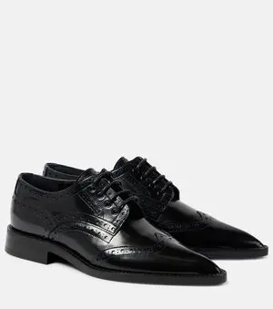 Victoria Beckham Leather Brogues - Black