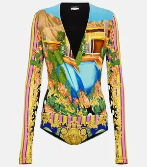 Versace Medusa Palm Springs Bodysuit - Multicoloured