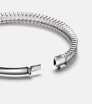 BUCHERER FINE JEWELLERY Baguette Diamond Bangle In 18kt White Gold