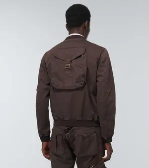 Dolce & Gabbana Cotton Bomber Jacket With Multiple Pockets