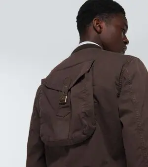 Dolce & Gabbana Cotton Bomber Jacket With Multiple Pockets