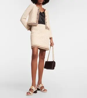 Tory Burch Cotton-blend Cardigan - White