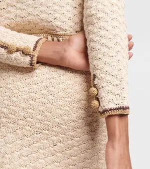 Tory Burch Cotton-blend Cardigan - White
